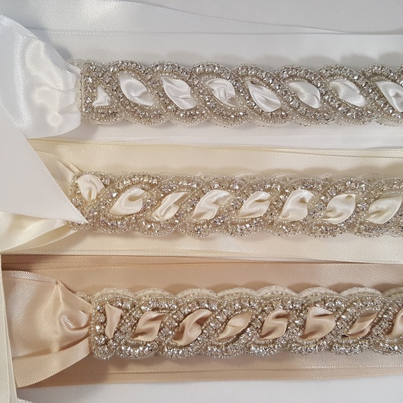 David's Bridal | Accessories | Davids Bridal Wedding Crystal Braided ...